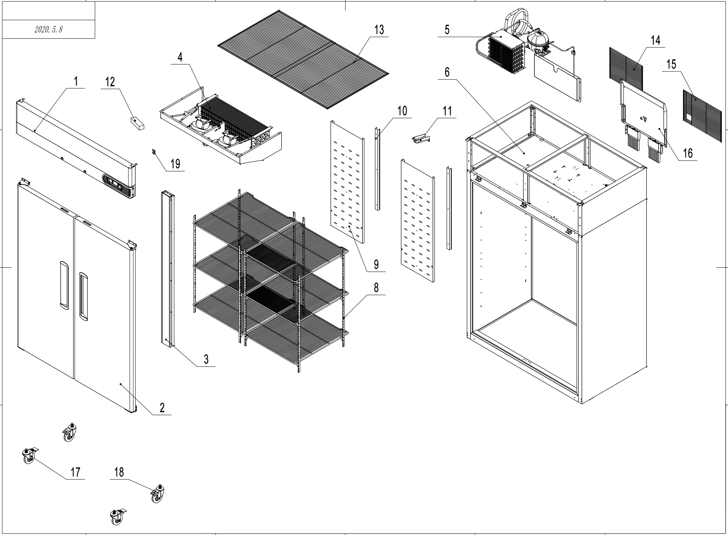 Main Overview Replacement Parts - C-2R-HC Replacement Parts ...