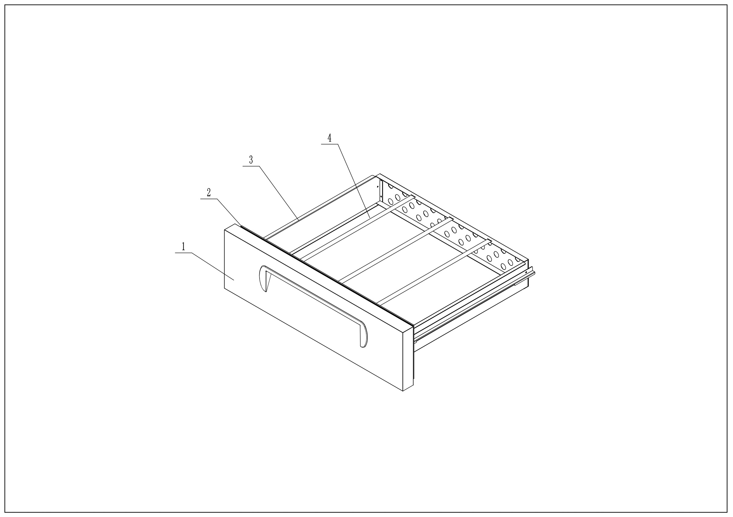 Drawer Assembly Replacement Parts - C-CB72-76-HC Replacement Parts ...